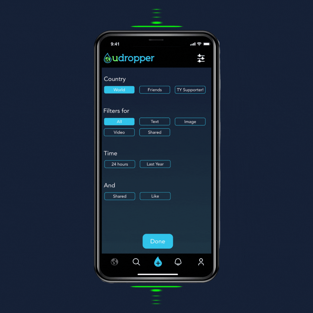 udropper - Il Social network che valorizza i tuoi contenuti